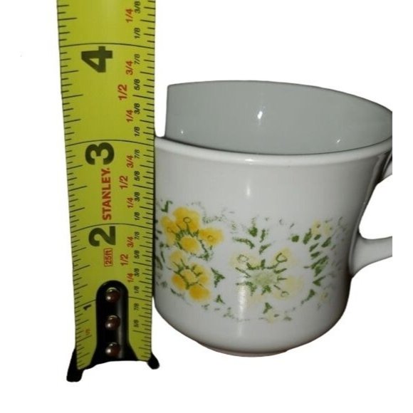Corelle | Dining | Vintage Corelle Yellow Flower Teacups Set Of 4 ...
